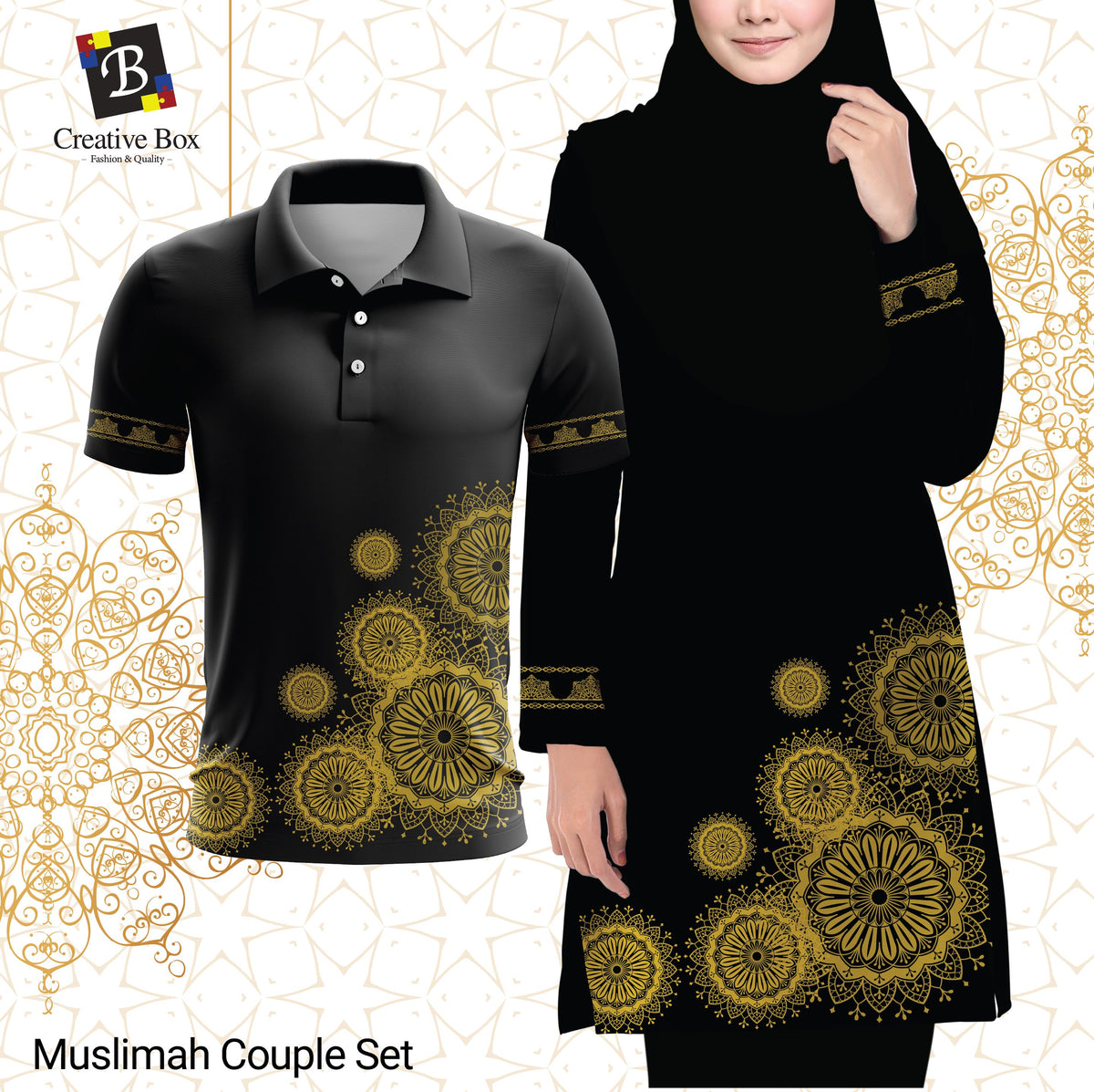 2021 Latest Design Couple Muslimah #01 – Creative Box
